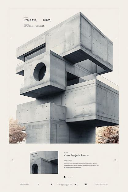 Vertical Split Layout With Parallax Sections Modern Website Autumn