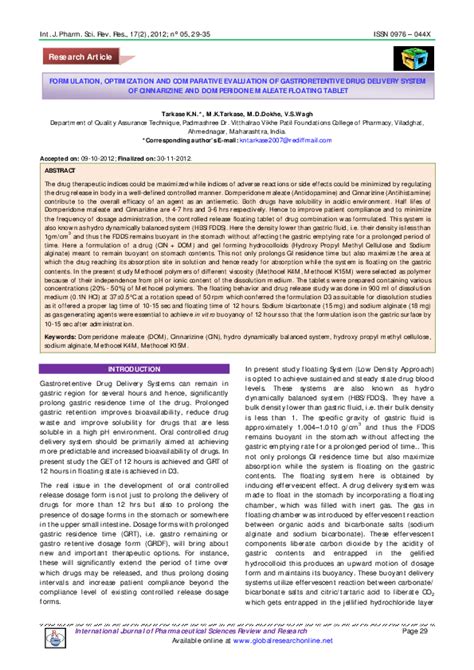 Pdf Formulation Optimization And Comparative Evaluation Of