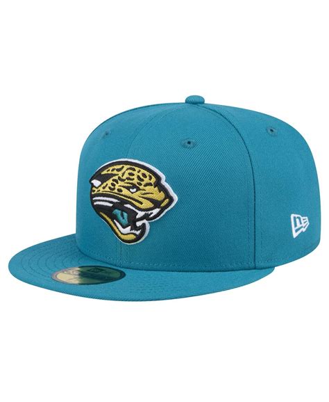 New Era Mens Teal Jacksonville Jaguars Throwback Logo Omaha 59fifty