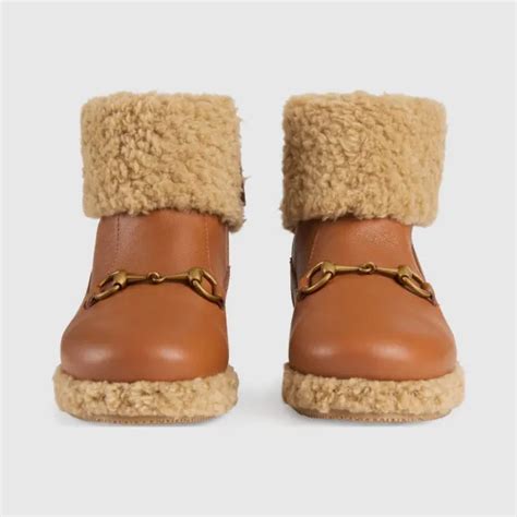 古驰gucci 儿童马衔扣靴子 662197 17t60 2760 小迈步海淘品牌官网