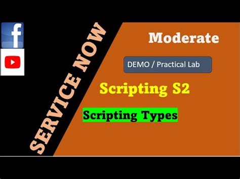 ServiceNow Scripting Session What Are The Scripts Types In Servicenow YouTube