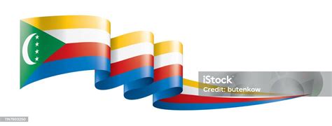 코모로 국기 흰색 바탕에 벡터 일러스트 레이 션 국가 관광명소에 대한 스톡 벡터 아트 및 기타 이미지 국가 관광명소 국기 그림 이야기 Istock