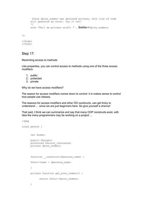 oop in php tutorial for