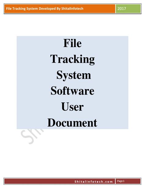 File Tracking System Software User Document Pdf Personal Identification Number Barcode
