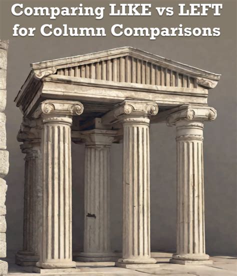 Sql Server Comparing Like Vs Left For Column Comparisons Sql