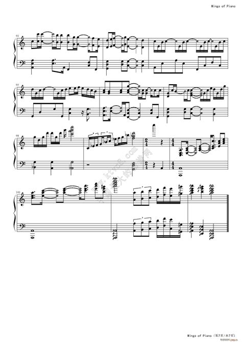 Wings Of Piano 我的钢琴长了翅膀 歌谱简谱网