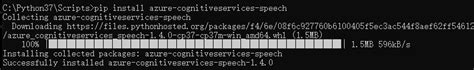 Pip How To Fix Azure Cognitiveservices Speech Install Error In Python Stack Overflow