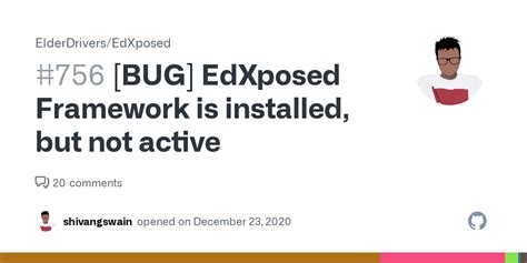 Bug Edxposed Framework Is Installed But Not Active · Issue 756