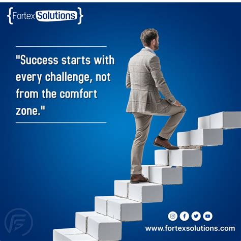 fortex solutions on linkedin success doesn t come from staying in your