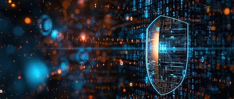 A Futuristic Digital Shield Providing Cybersecurity In A Stream Of Binary Data Premium Ai