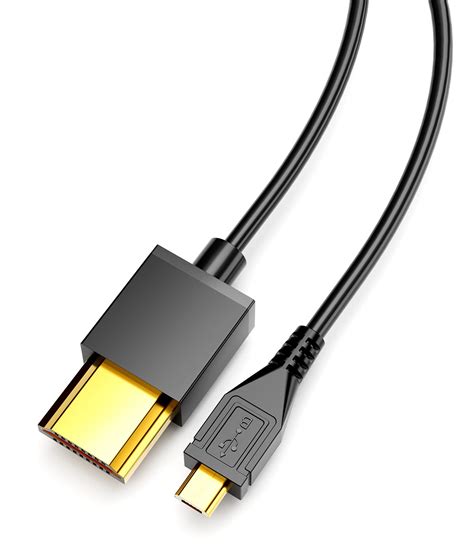 Snllmzi Cable Hdmi A Micro Usb 1 5 M Hdmi Macho A Micro Usb Macho