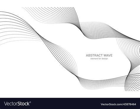 Abstract Wave Element For Design Digital Vector Image
