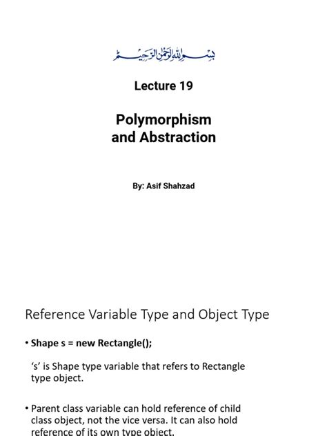 Lec19 Polymorphism And Abstraction Download Free Pdf Method Computer Programming Class