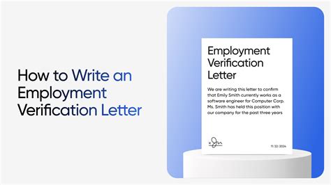 How To Write An Employment Verification Letter Truv
