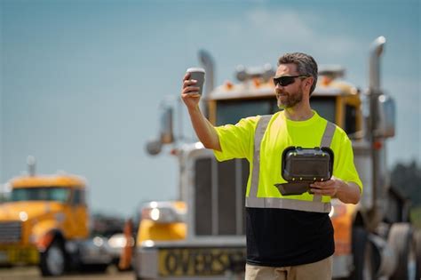 Premium Photo Construction Builder In Building Uniform On Buildings
