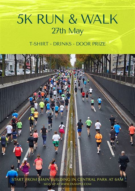 Running Event Poster Template Free Photo Rawpixel