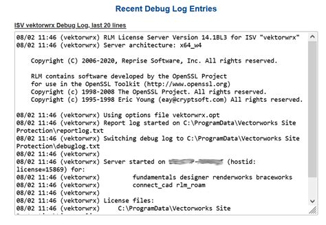 Displaying The Debug Log