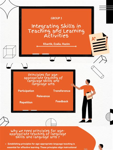 Group 1 Integrating Skills In Teaching And Learning Activities Pdf Speed Reading Learning