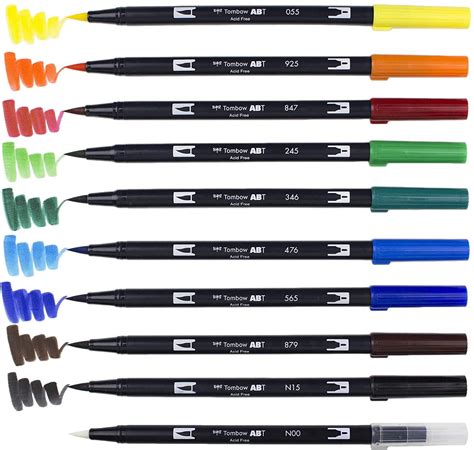 Best Deals For Tombow Dual Brush Pen Water Based 10 Color Set By