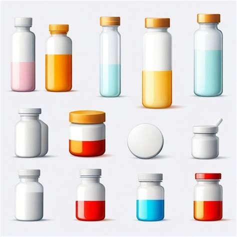 Dosage Vector Set White Background Isolated A High Premium Ai