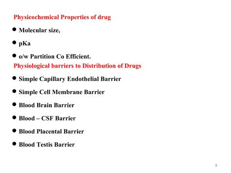 Factors Affecting Distribution Of Drug Ppt