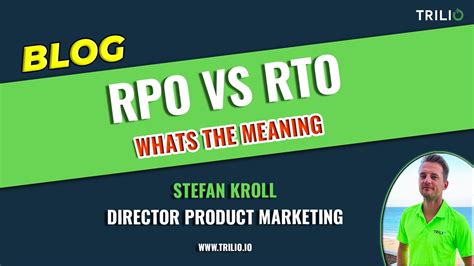 Rpo Vs Rto Was Ist Der Unterschied