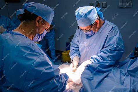 Premium Photo Cesarean Section The Operation Is In Process