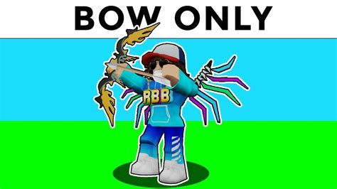 Using Bow Only In Bedwars Roblox Youtube