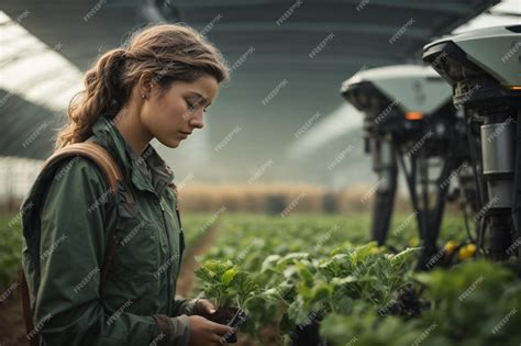 Premium Photo Future Farming Robot Farmers Represent Agriculture Technology And Farm