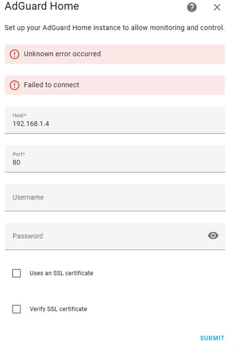 AdGuard Home Integration Set Up Third Party Integrations Home