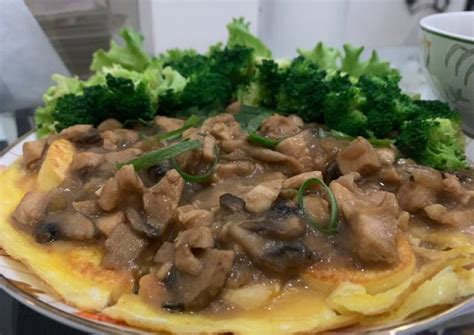 Resep Tofu Telur Siram Ayam Jamur Oleh Dewi Ayu Astari Cookpad