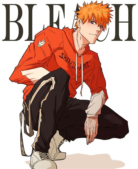 Download Stylish Anime Character Orange Hair Wallpaper