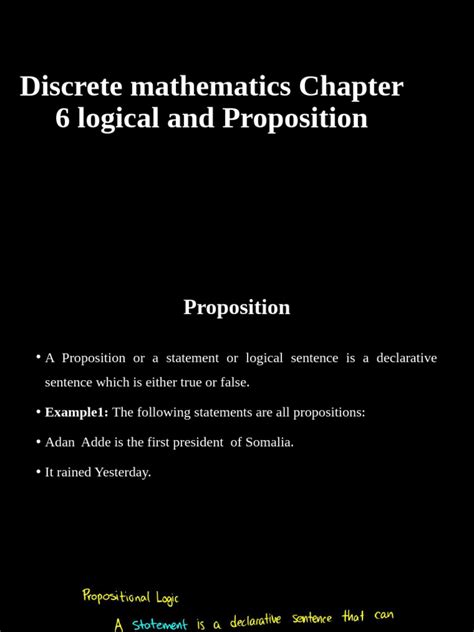 Ch 6 Discrete Mathematics Pdf If And Only If Mathematical Logic