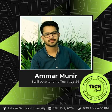 ammar munir on linkedin i ll be attending tech tehwaar تہوار we re