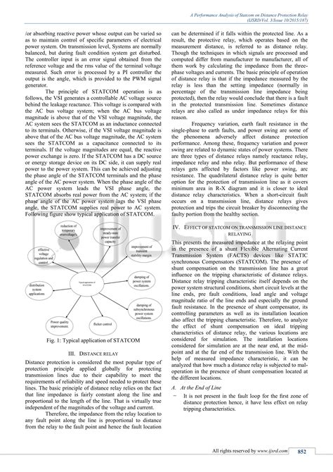 A Performance Analysis Of Statcom On Distance Protection Relay Pdf