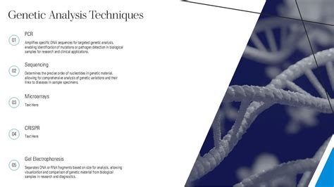 Genetic Analysis Techniques Bioanalysis Ppt Powerpoint St Ai Ss Ppt
