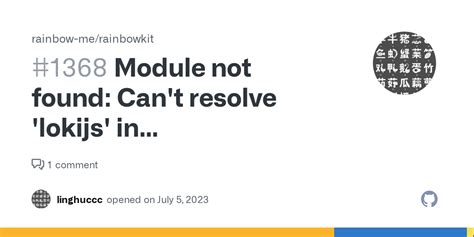 Module Not Found Can T Resolve Lokijs In Home Richard Charity