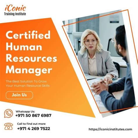 Certified Human Resources Manager Chrm Course Iconic Inst
