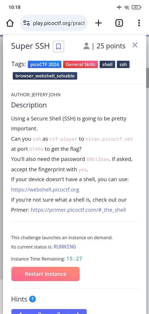 Tutorial Picoctf 2024 General Skills Super Ssh Ari Ade Supriyatna