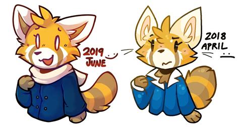 First Post Redraw Of Retsuko From Last Year R Aggretsuko