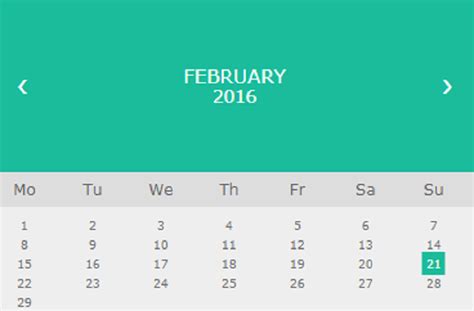 16 Css Calendars 2022 Free Html Design
