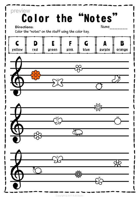Note Naming Worksheet Treble Clef Printable Word Searches