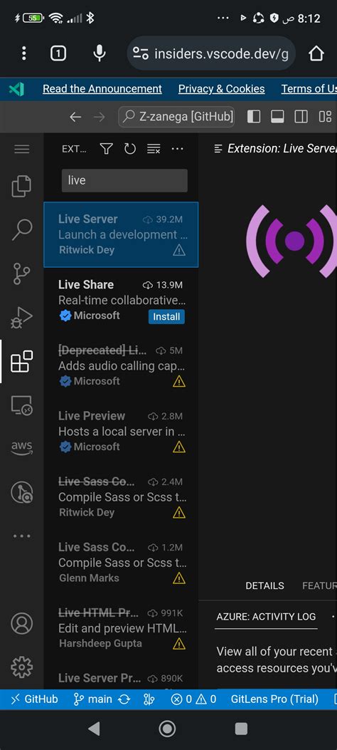 zanega browser · issue 2834 · ritwickdey vscode live server · github