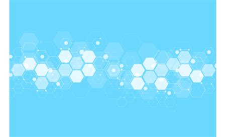 Abstract Hexagonal Molecular Structures Royalty Free Vector