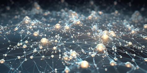 Premium Ai Image Ai Generated Ai Generative Abstract Network Atom Abstract Decoration Space