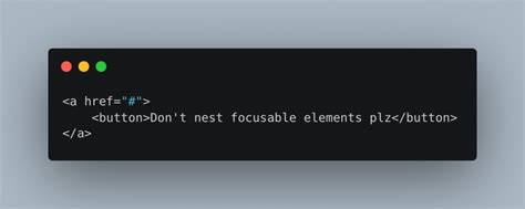 Issue With Nested Buttons And Links • Accessibility Issues • Giovani Camara Blog