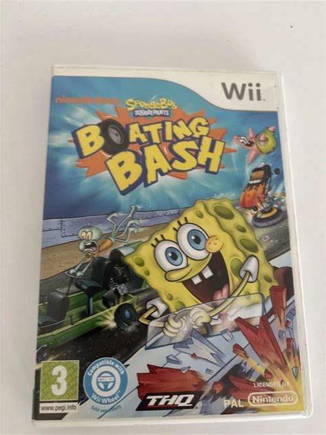 Spongebobs Boating Bash Nintendo Wii 2010 £500 Picclick Uk