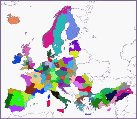 First Level Nuts In Europe Gweskoyen Nuts Maps On The Web