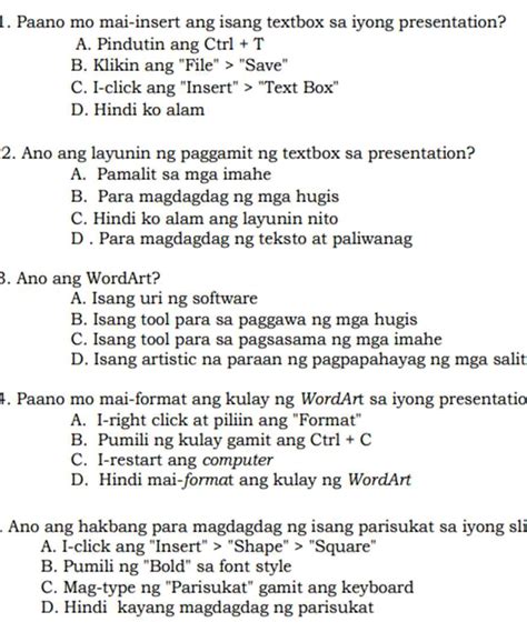 1 Paano Mo Mai Insert Ang Isang Textbox Sa StudyX