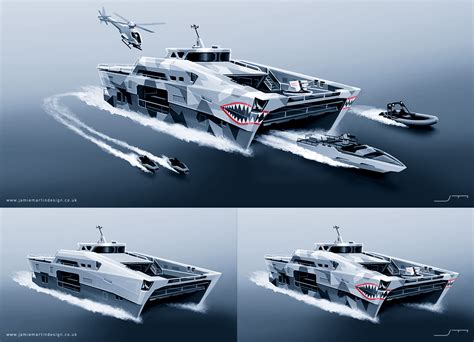 Futuristic Boat Concept Art